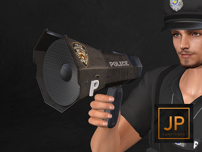 Second Life Marketplace - 10.[Since1975] Freeze! Police - Megaphone